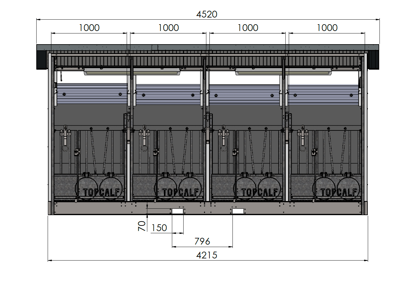 Quattro kalverhut | Kalverboxen & Kalverhokken | Topcalf